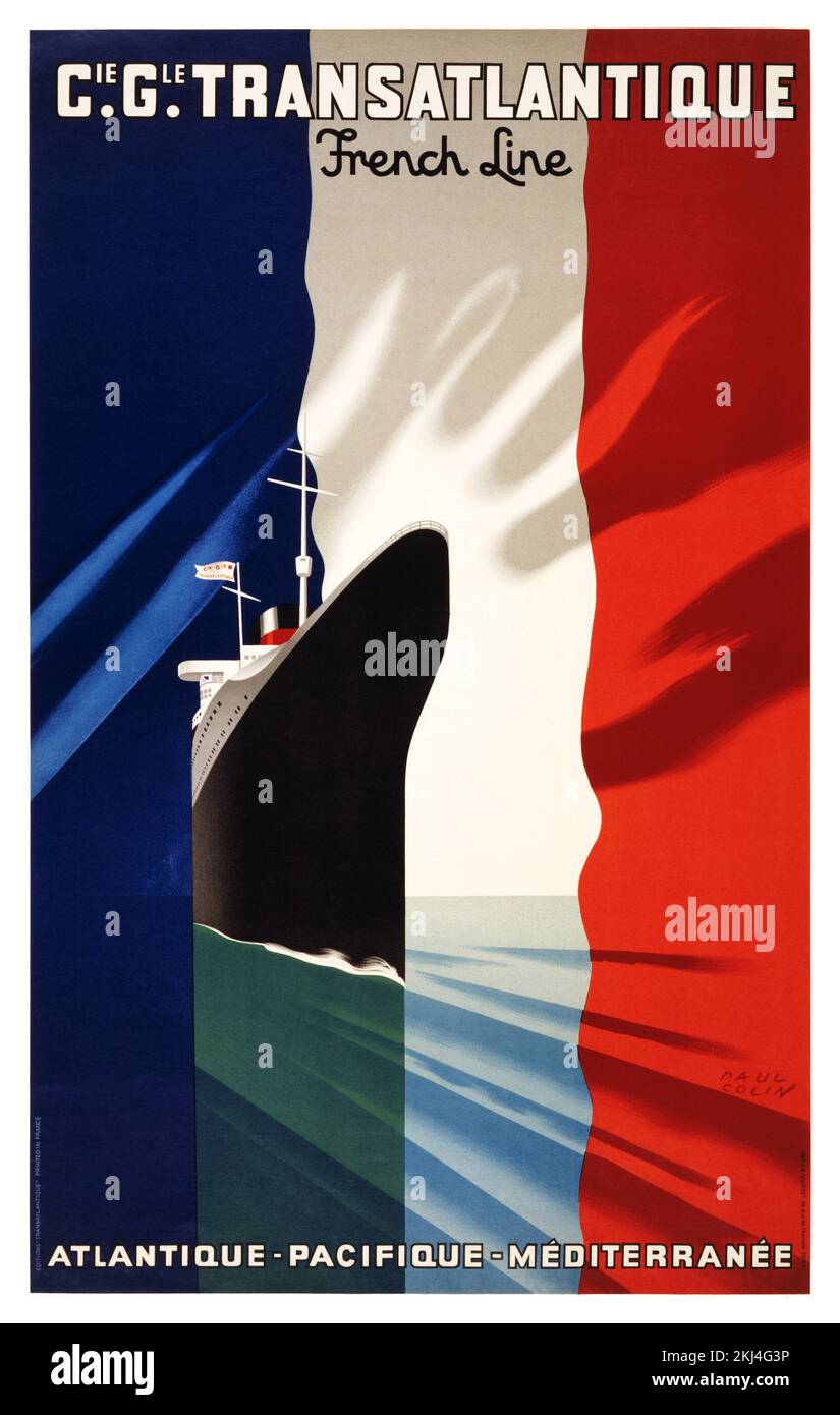 Transatlantique ligne française Banque d'images détourées - Alamy
