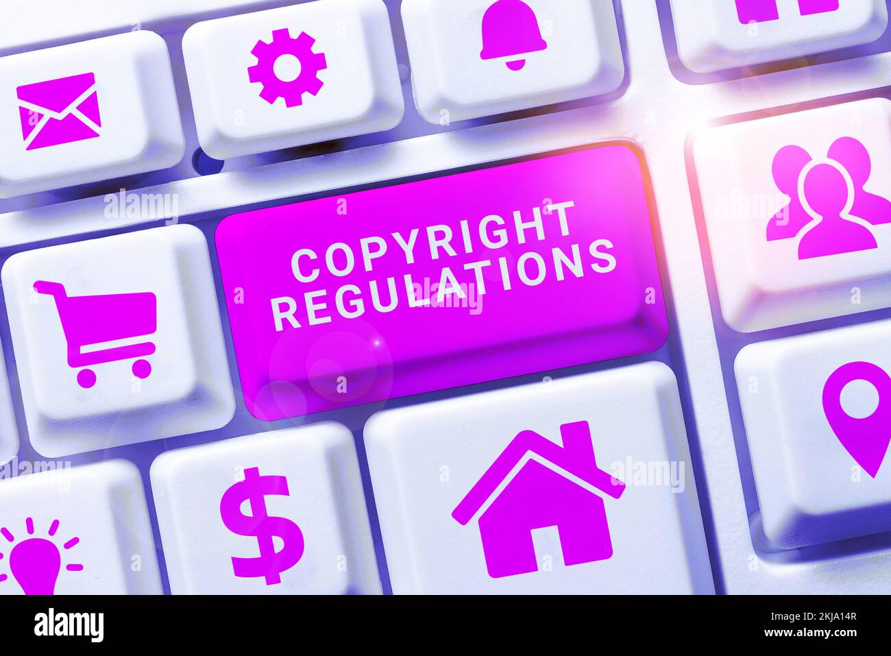 Inspiration montrant le signe Copyright Regulations. Aperçu de l ...