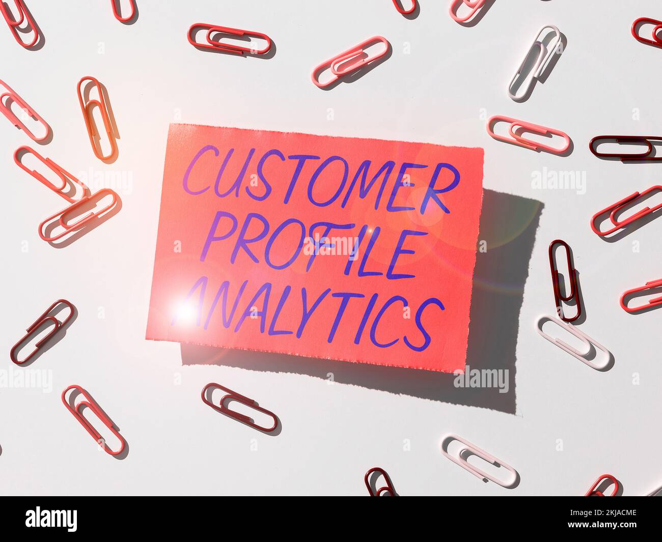 Affiche textuelle montrant le profil du client analytique. Présentation ...