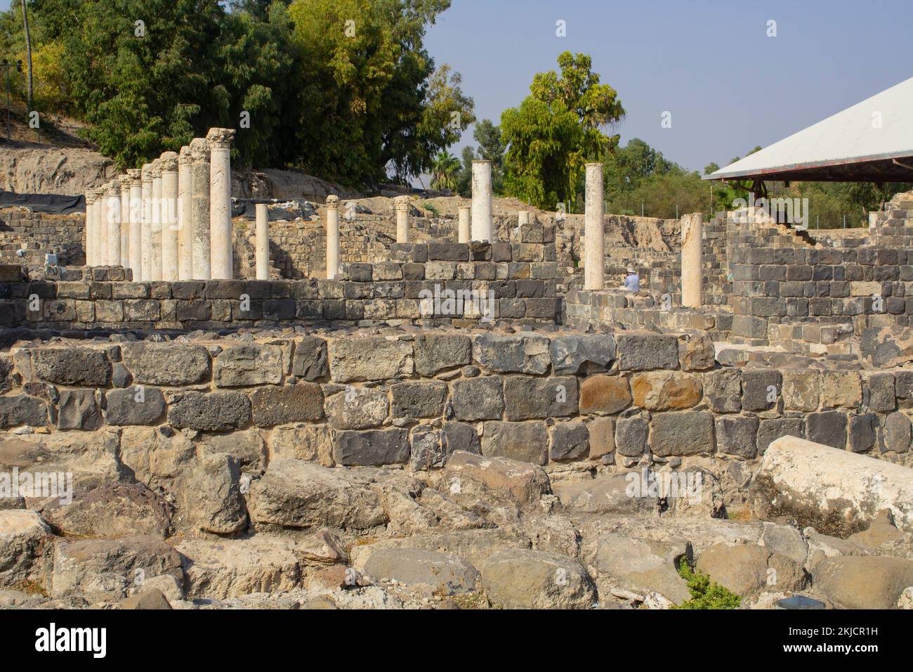 6 nov 2022 visiteurs dans le parc national de Beth Shean avec le mont ...