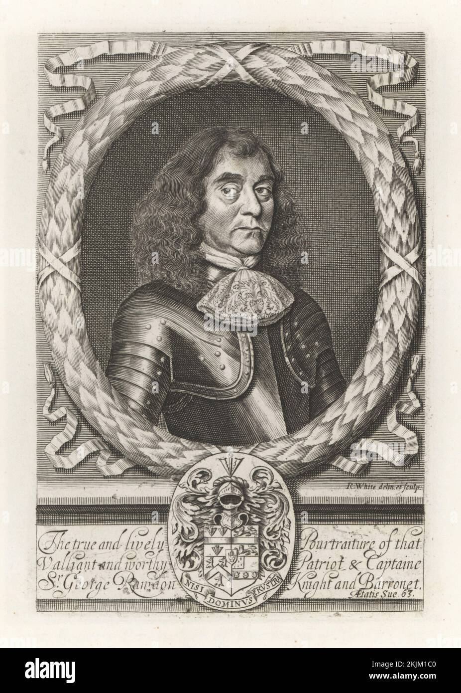 Sir George Rawdon, 1st Baronet de Moira, comté en bas, 1604–1684 ...