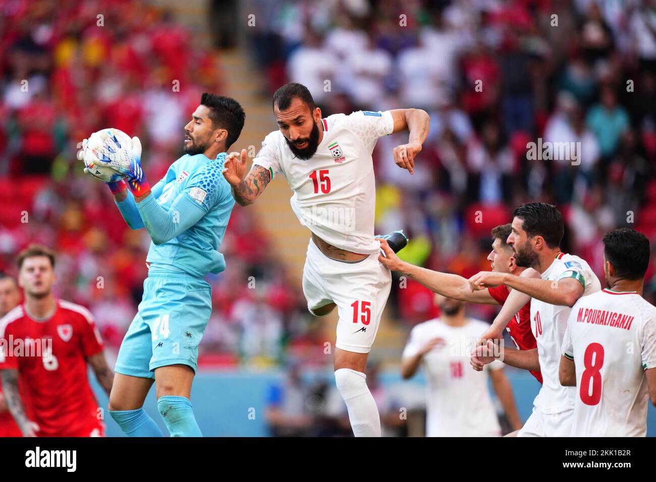Al Rayyan, Qatar. 25th novembre 2022. HOSSEINI Hossein, d'Iran, lors du ...
