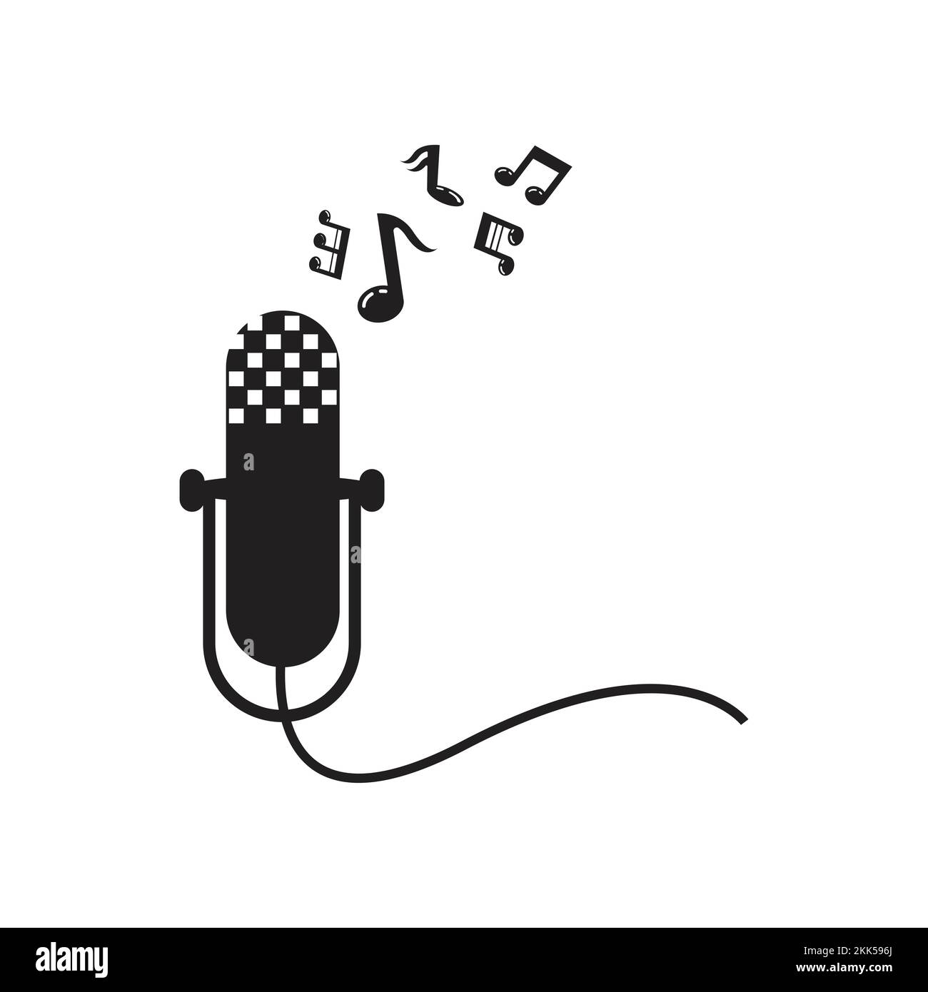 logo music scale. symbole ou signe de note de musique. icônes de l ...