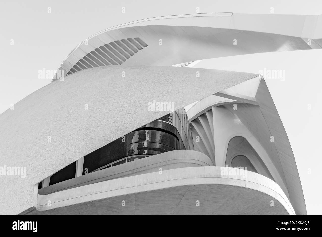 Valence, Espagne - 4 janvier 2019: Monument moderne Ciudad de las Artes ...