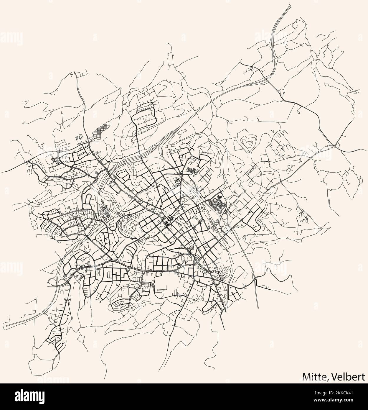 Velbert city Banque d'images vectorielles - Alamy