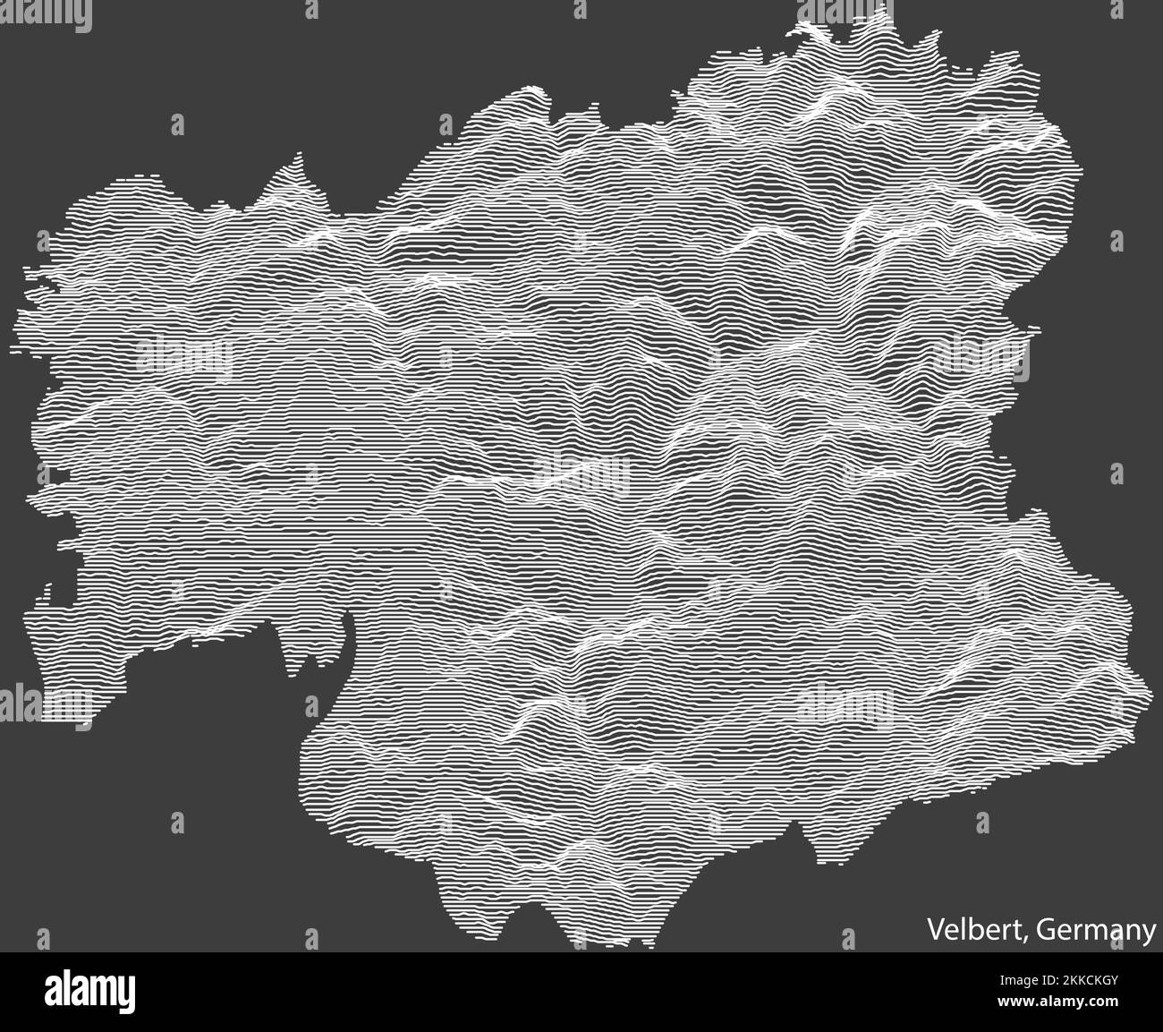 Velbert city Banque d'images noir et blanc - Alamy