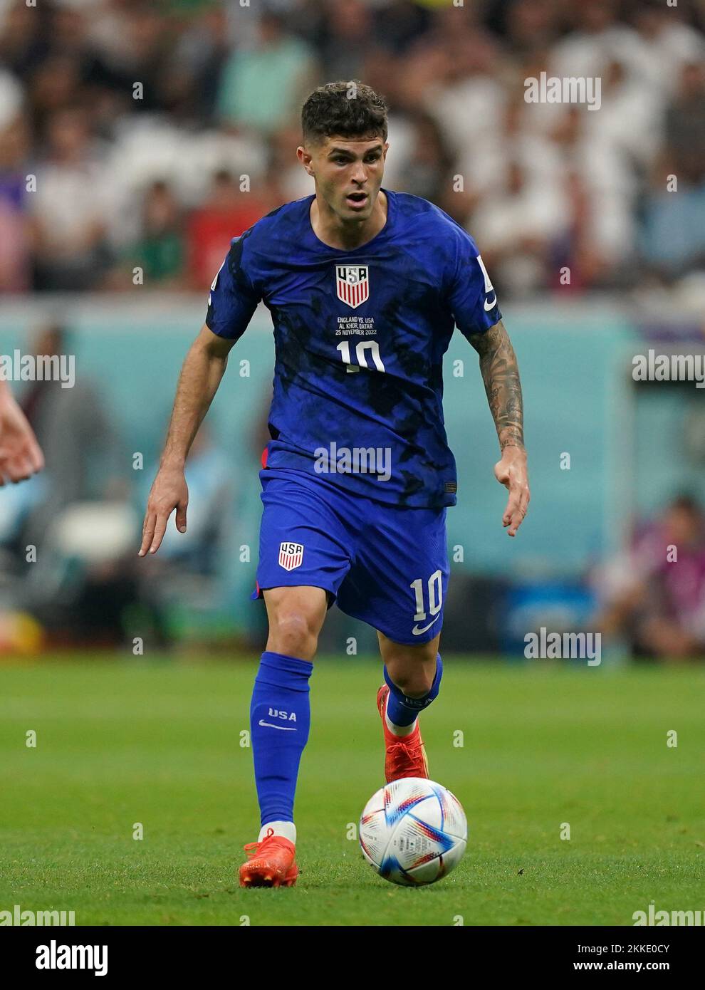 Christian Pulisic des États-Unis lors du match de la coupe du monde de ...