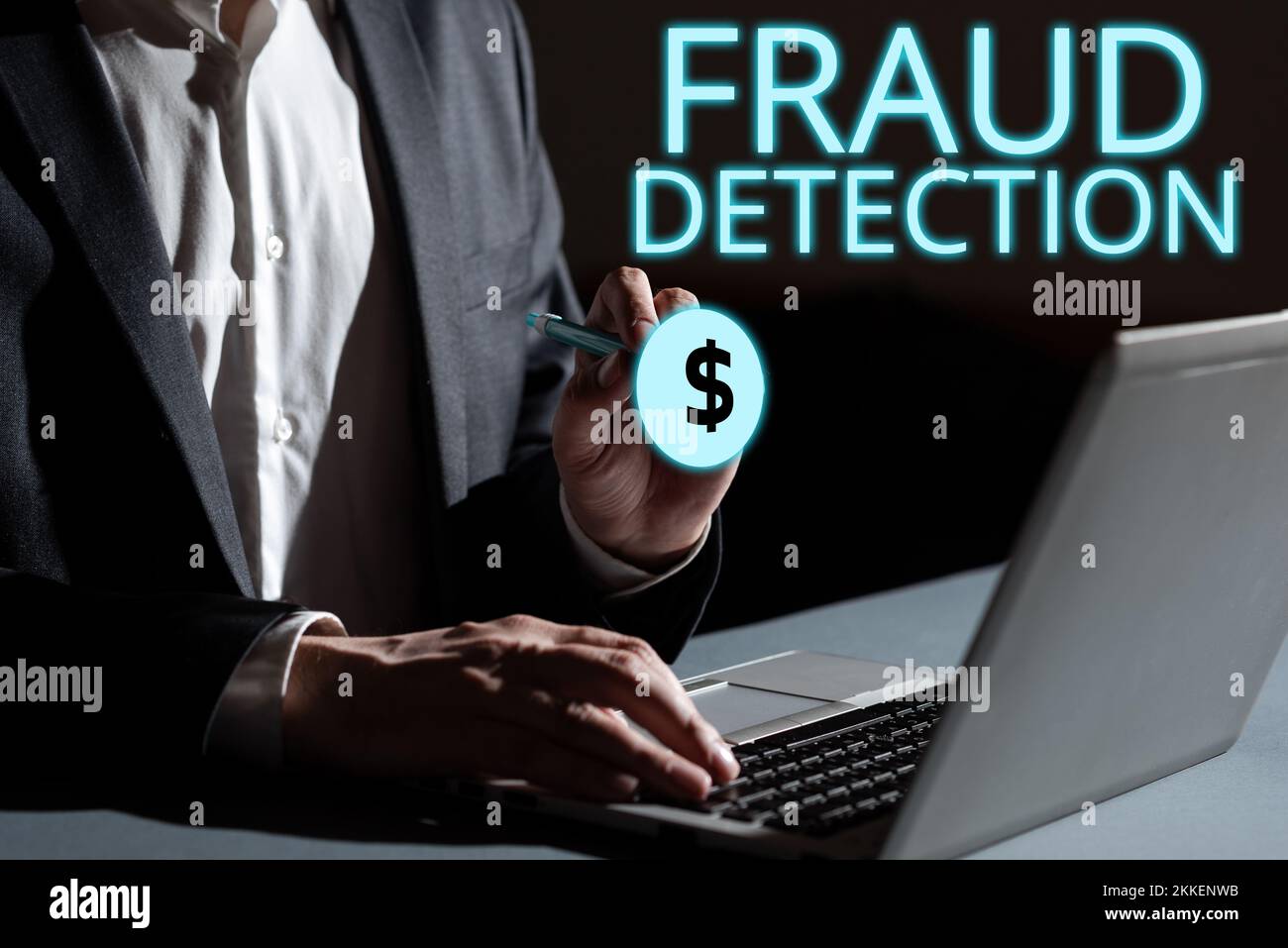 Affichage conceptuel détection de fraude. Mot écrit sur l ...
