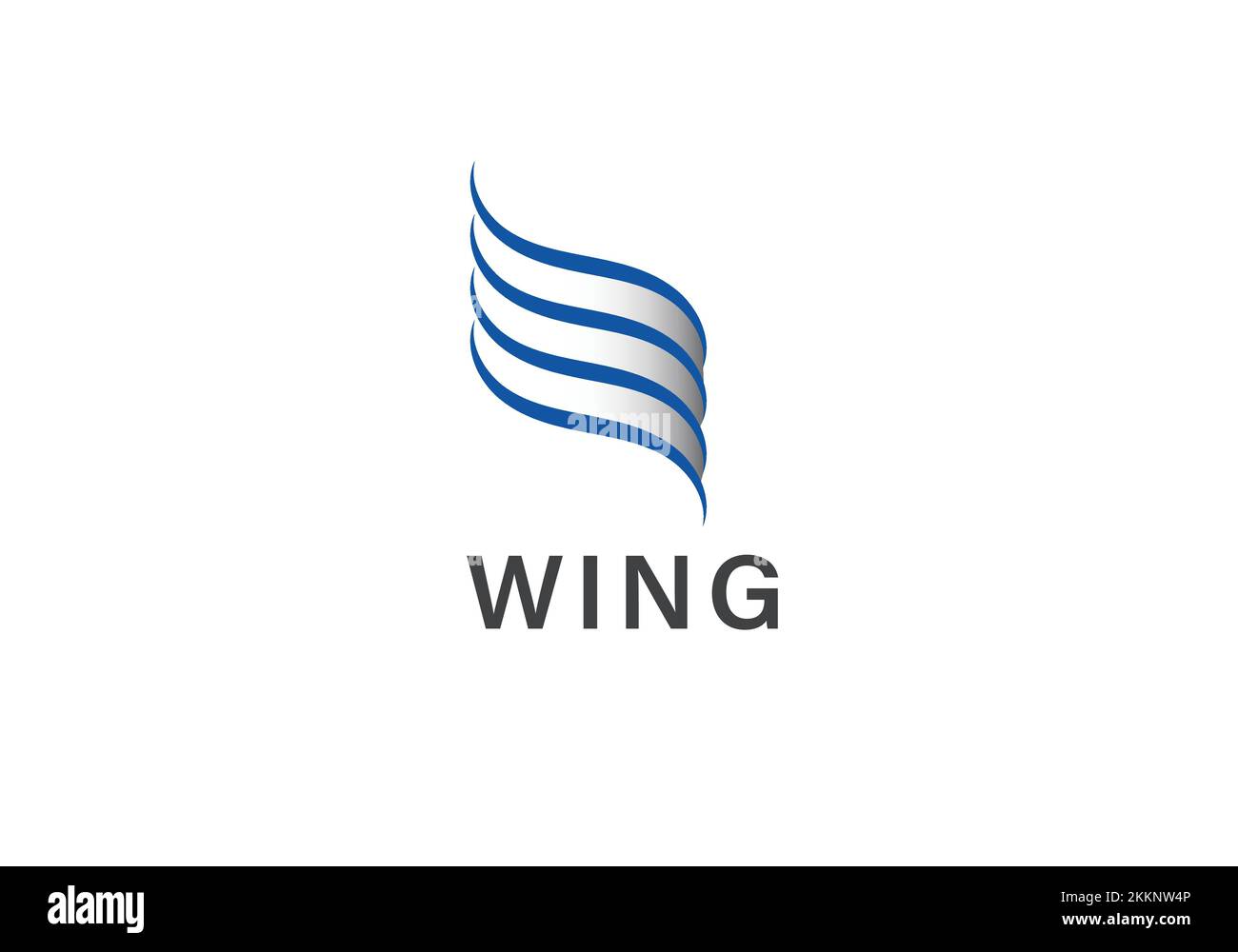 Logo ailes modèle abstrait modèle vectoriel logo ailes. Icône du logo ...