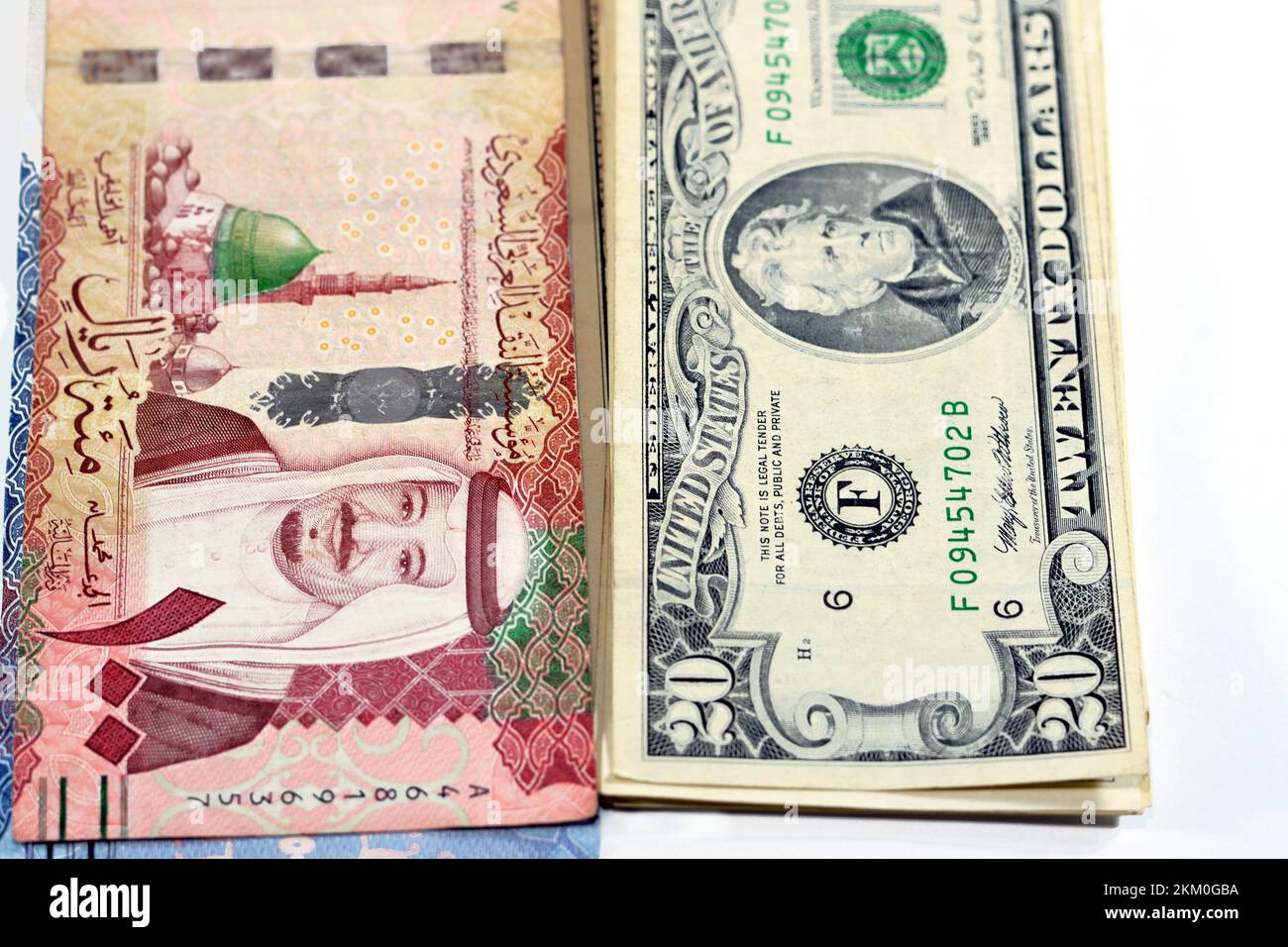 Une centaine d'Arabie Saoudite riyals argent liquide billet de banque ...