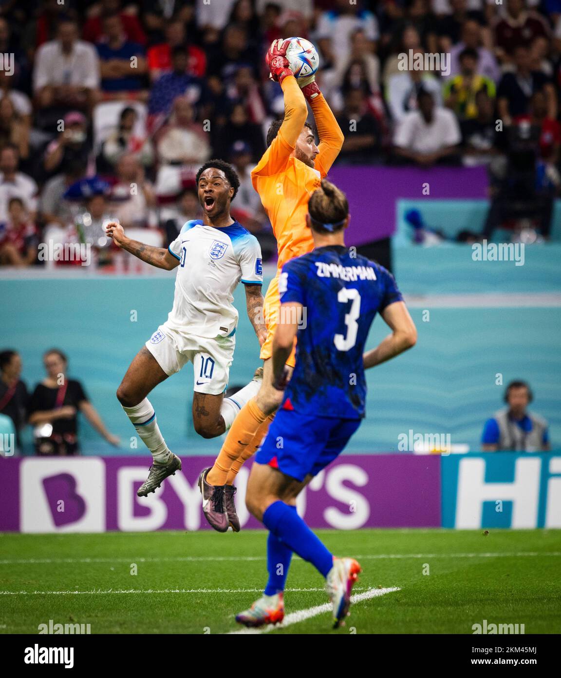 Doha, Qatar. 25th novembre 2022. Torwart Matt Turner (USA), Raheem ...