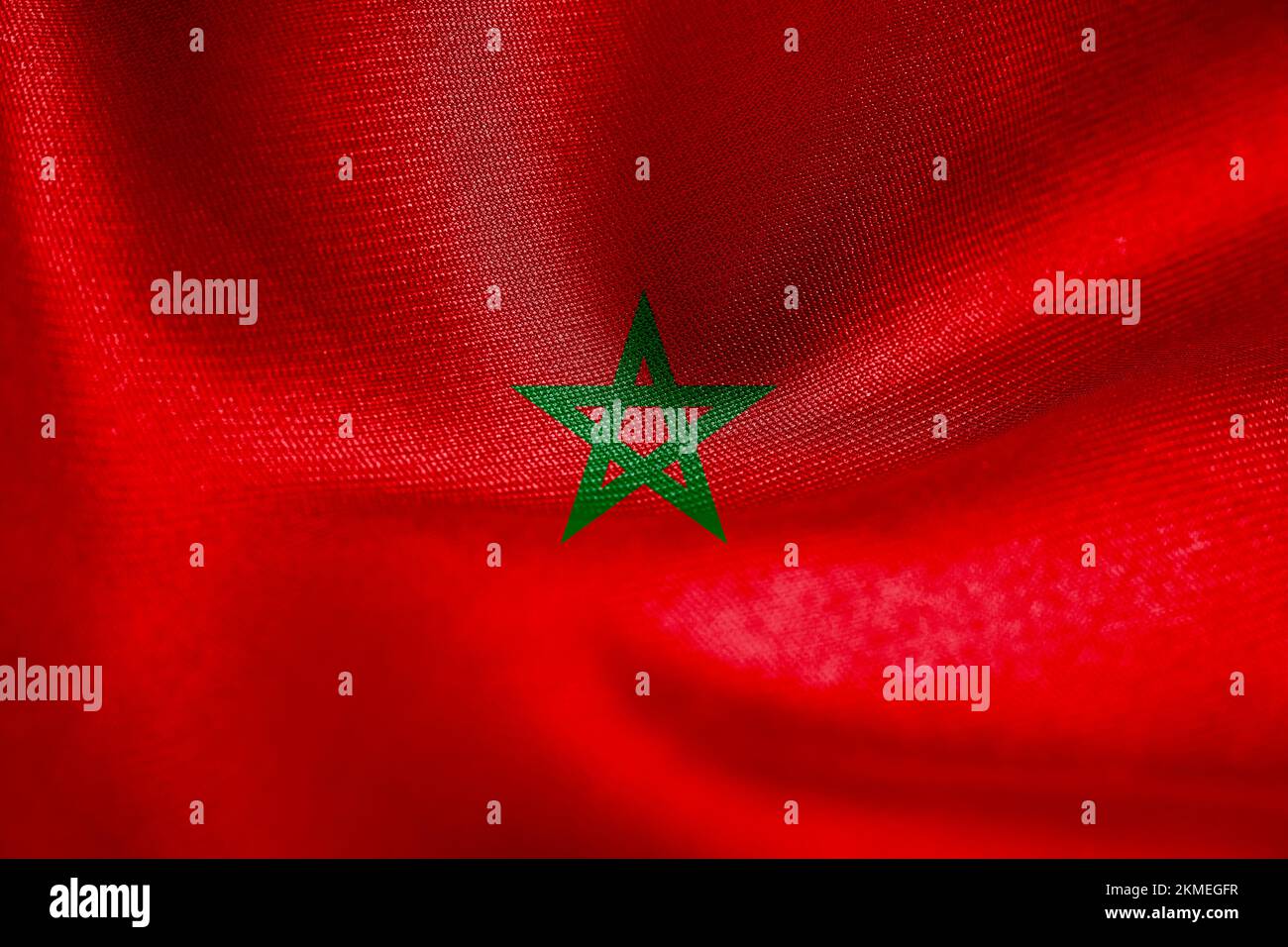 Drapeau national Maroc, drapeau marocain, drapeau tissu Maroc, 3D ...