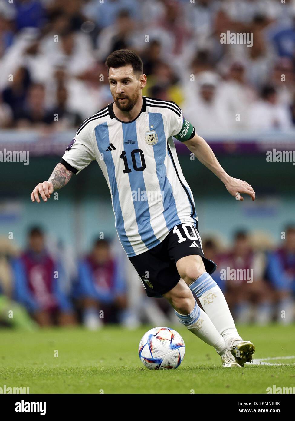 Ville de LUSAIL - Lionel Messi de l'Argentine pendant la coupe du monde ...