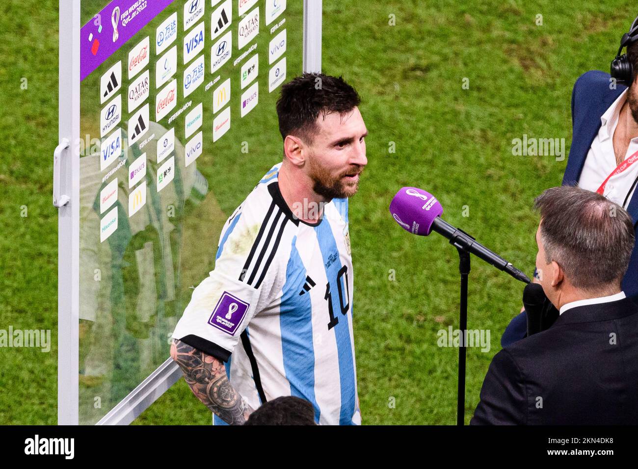 27 novembre 2022, Lusail, qatar : Lusail, Qatar, Nov 26th 2022: Lionel Messi de l'Argentine ...