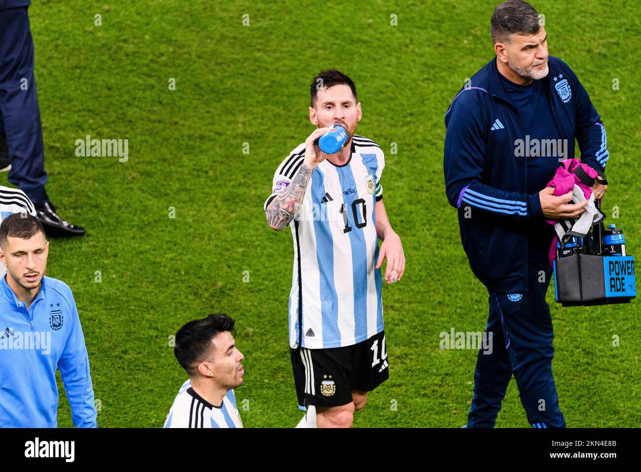 27 novembre 2022, Lusail, qatar : Lusail, Qatar, Nov 26th 2022: Lionel Messi de l'Argentine ...