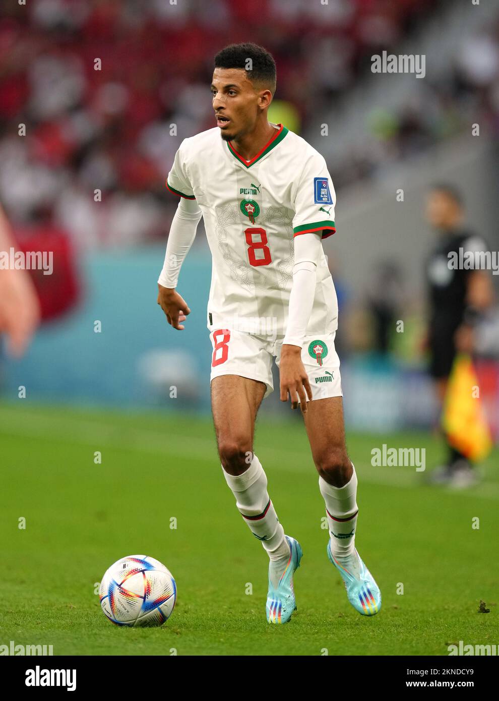 Azzedine Ounahi au Maroc lors du match F de la coupe du monde de la ...