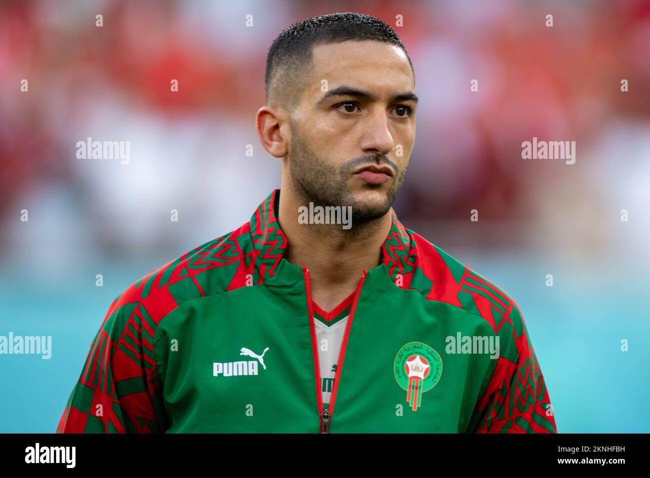 Hakim Ziyech du Maroc lors de la coupe du monde de la FIFA Qatar 2022 ...