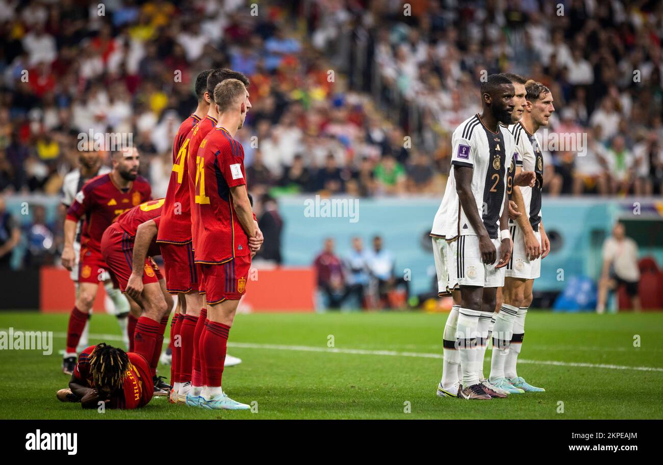 Doha, Qatar. 27th novembre 2022. Dani Olmo (espagnol), Nico Williams ... Doha, Qatar. 27th novembre 2022. Dani Olmo (espagnol), Nico Williams ...