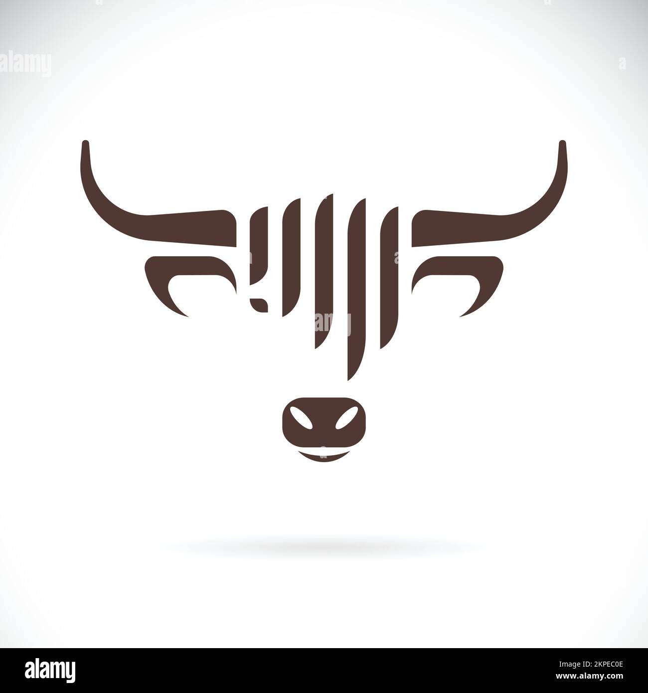 Highland cattle logo Banque d'images vectorielles - Alamy