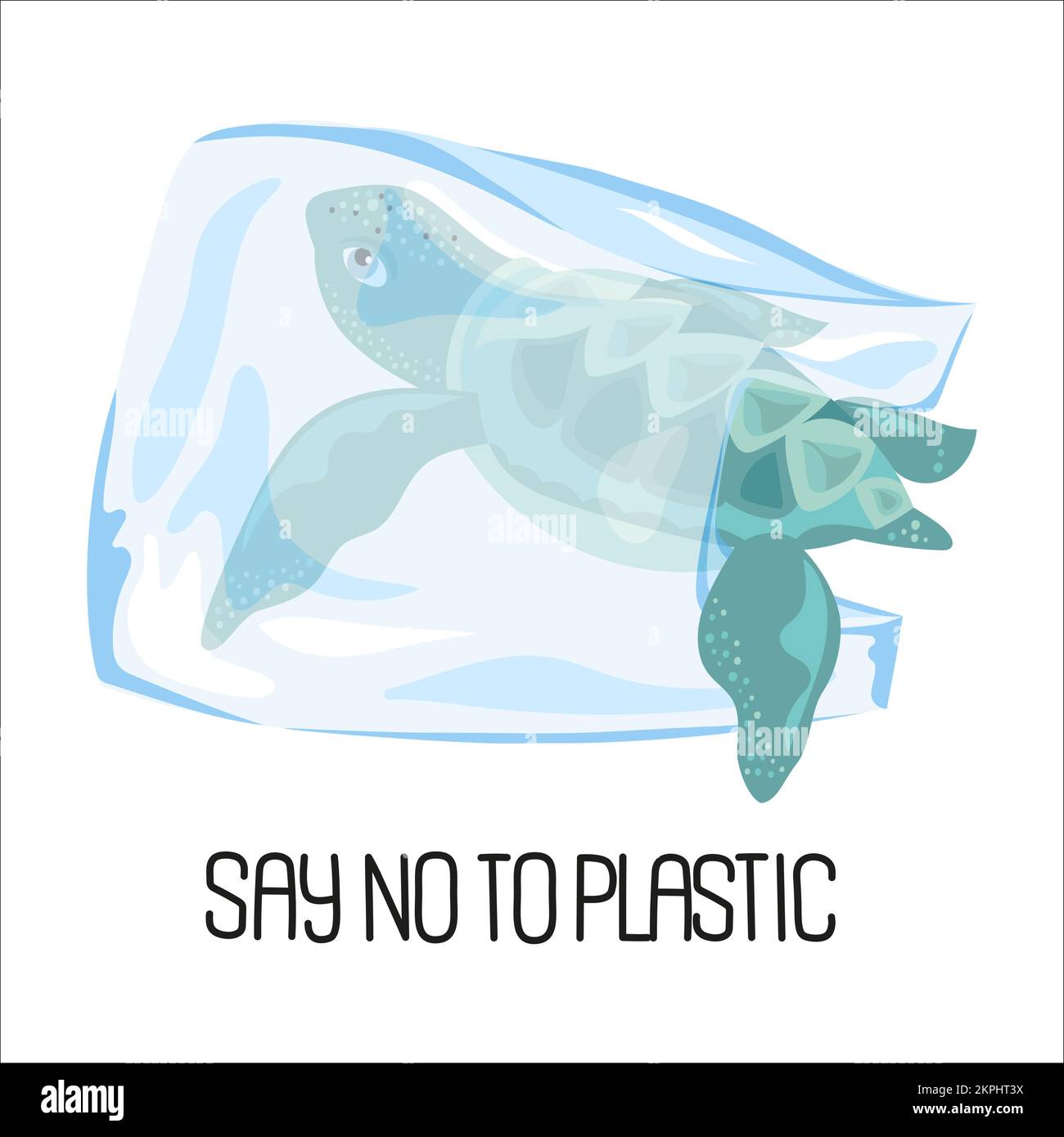 SAVE SEA Ecological Problem World Turtle in Plastic Bag pollution ...