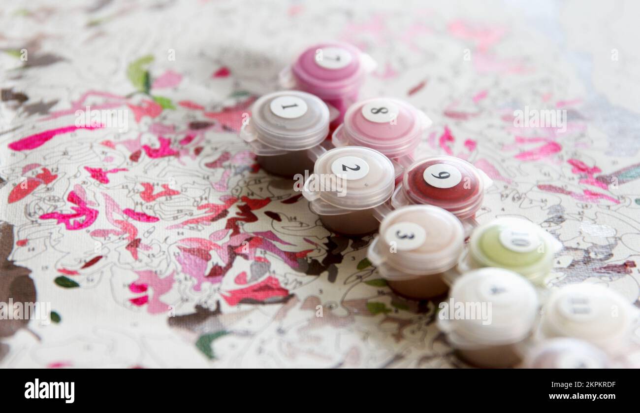 Palette de peinture dessin Banque de photographies et d’images à haute ...