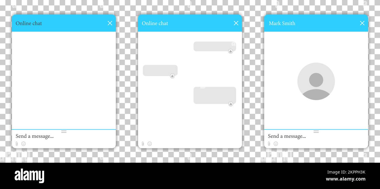 Fenêtres Contextuelles Interface Avec Boîte De Dialogue Modèle Dassistant Virtuel Bot De Chat