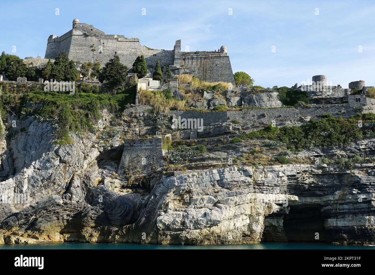 Castello Doria, Château de Doria, Porto Venere, Cinque Terre, Ligurie ...