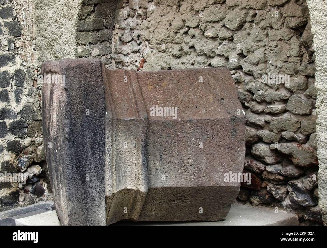 Les ruines de la Grande Pyramide (ou Templo Mayor) le temple principal ...