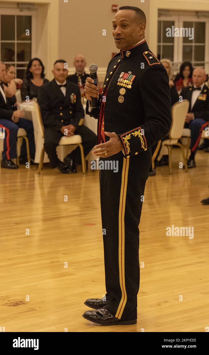 ÉTATS-UNIS Corps de marine Brig. Le général Calvert Worth Jr ...