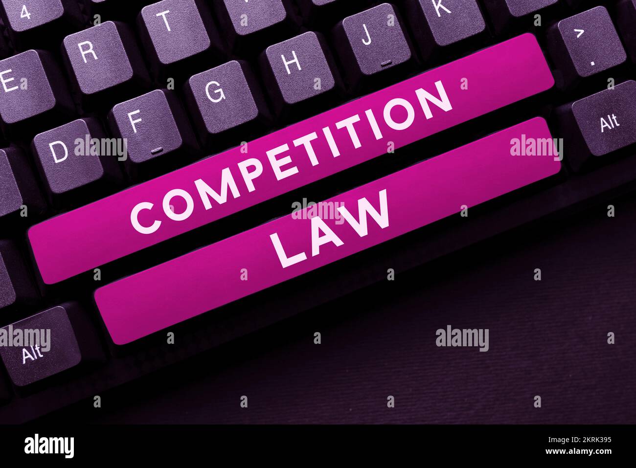 Rédaction affichant du texte droit de la concurrence, photo ...