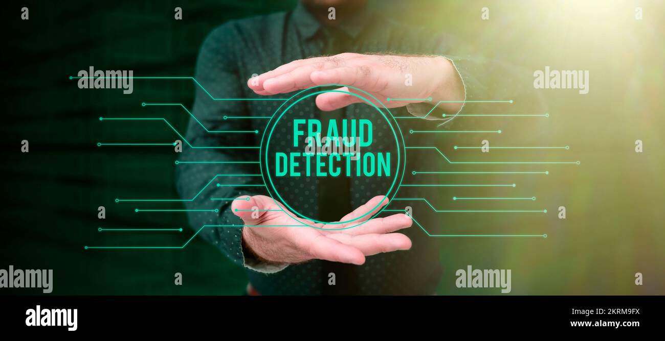 Affiche affichant détection de fraude, mot pour identifier la fraude ...