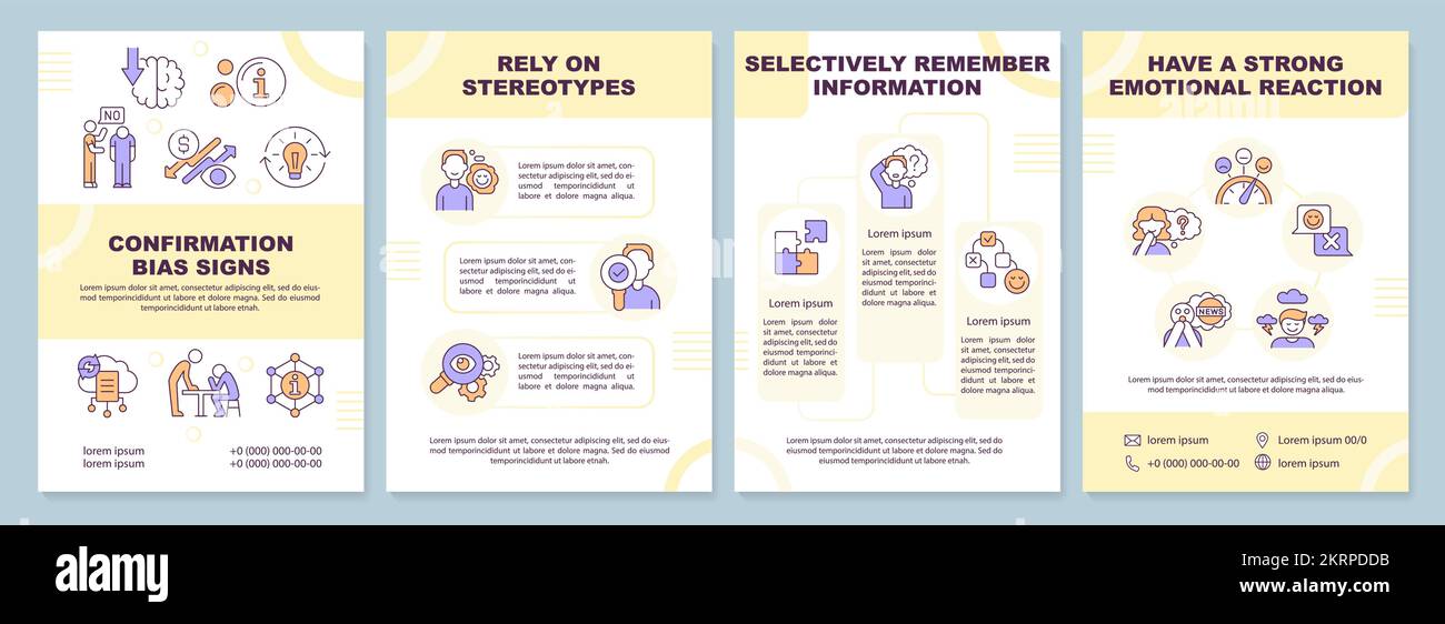 Modèle de brochure sur les affiches de confirmation Image Vectorielle ...