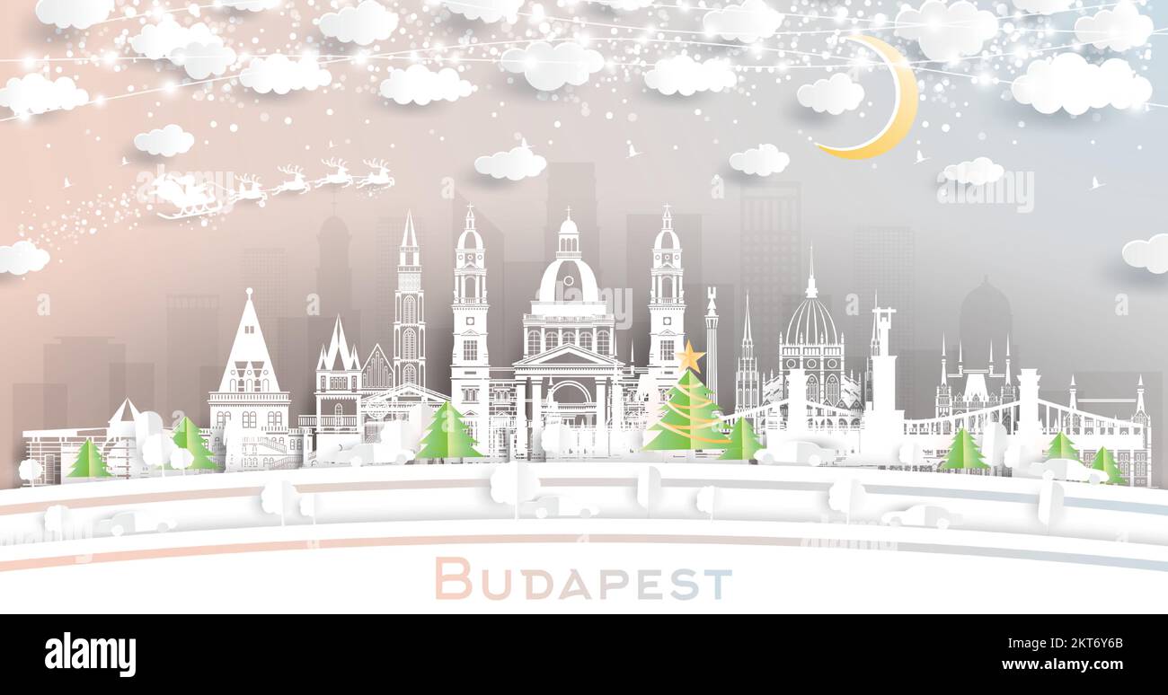 Budapest snow Banque d'images vectorielles - Alamy