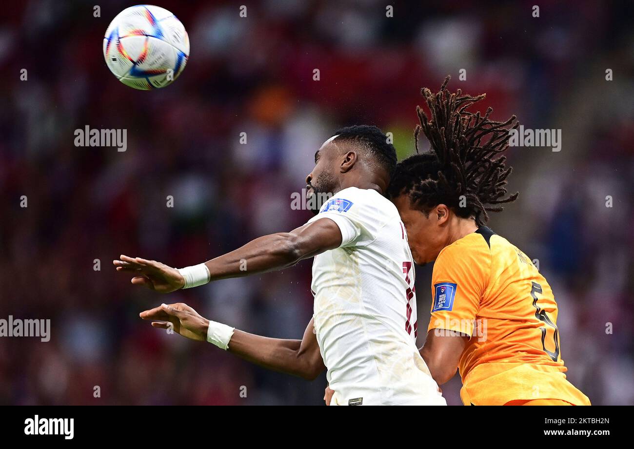 v. l. Mohamad Ismail, Nathan ake (Niederlande)Al Khor, 29.11.2022 ans ...