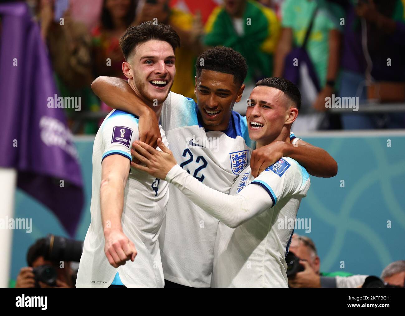 Al Rayyan, Qatar, 29th novembre 2022. Phil Foden, d'Angleterre, fête ...