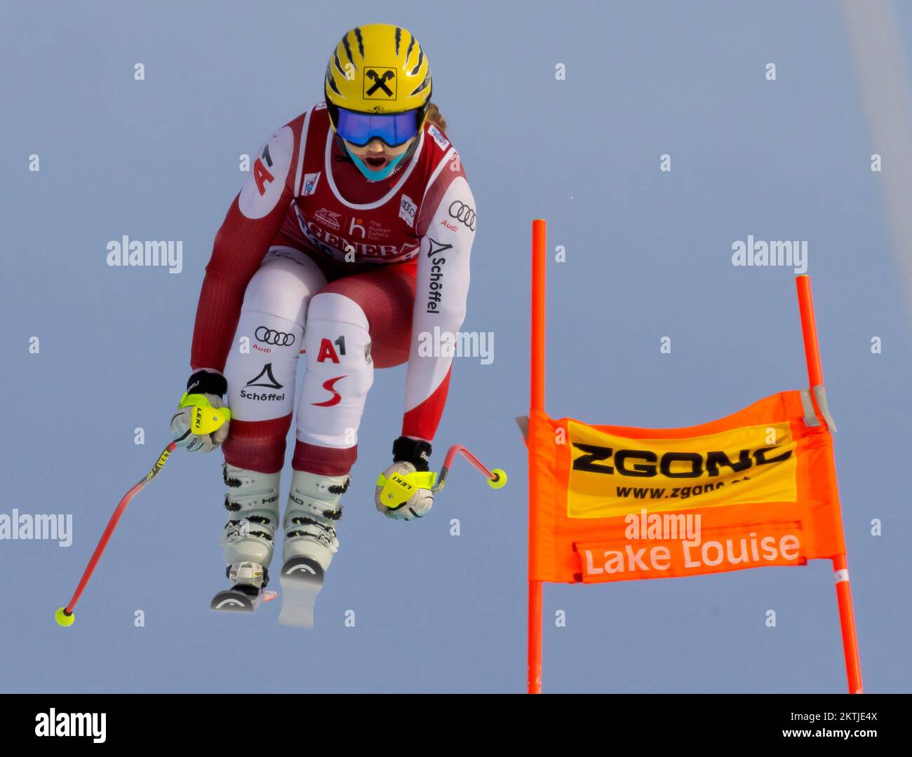 Lac Louise, Alb., le mardi, 29 novembre 2022. Nina Ortlieb, d'Autriche ...