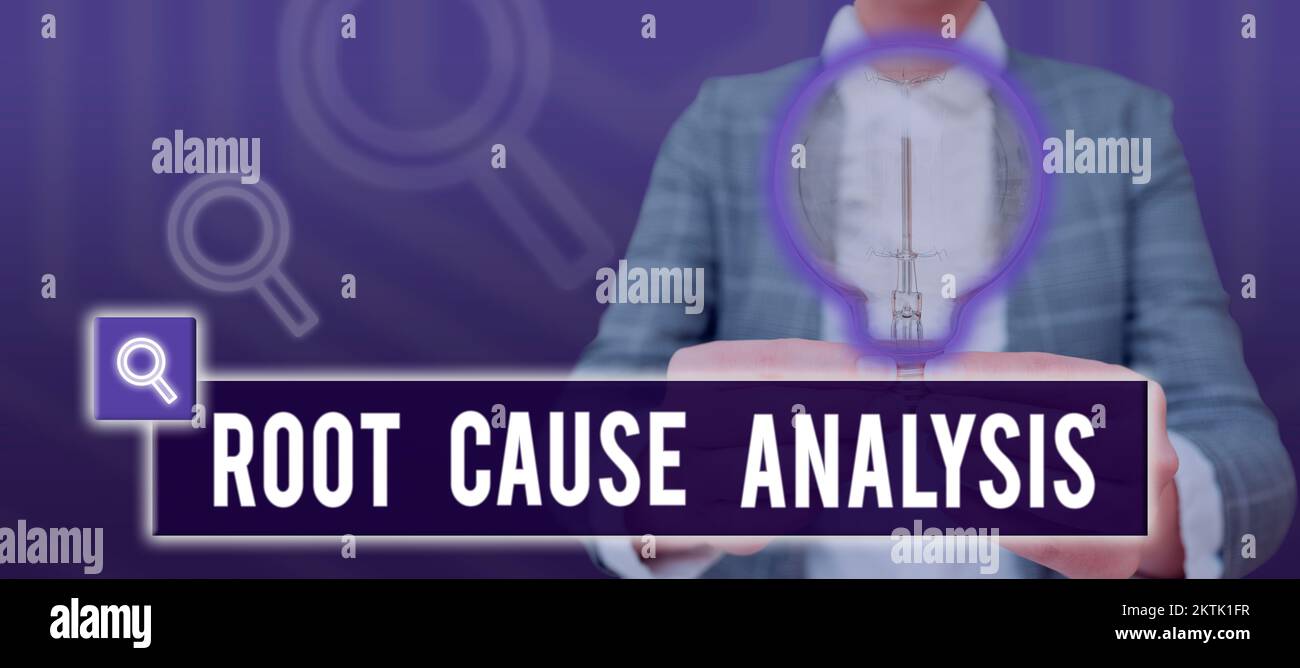 Affichage conceptuel analyse de la cause principale, idée d'entreprise ...