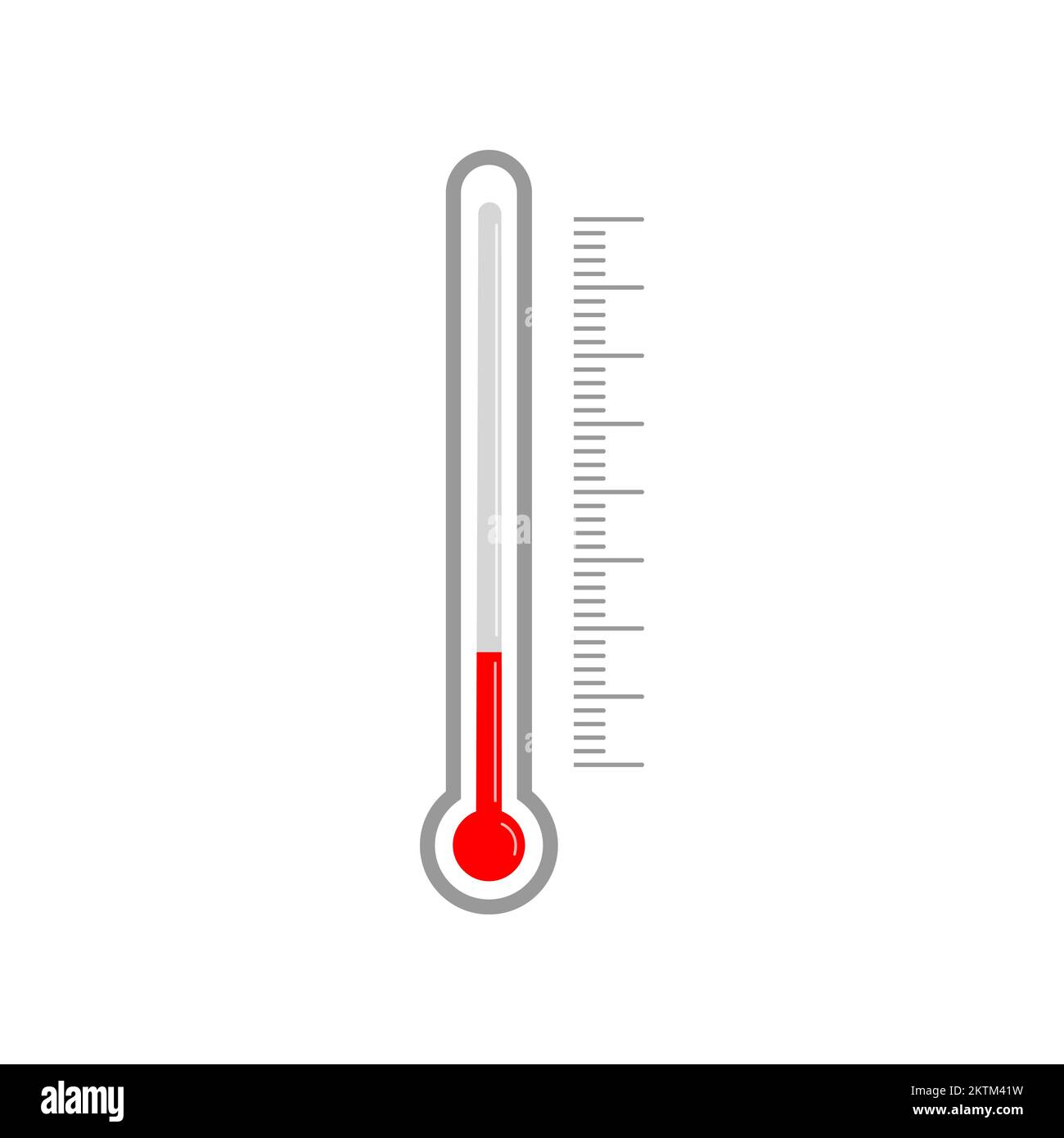 Thermomètre météorologique tube en verre avec mercure et échelle ...