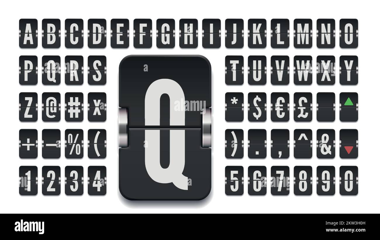 Tableau abc Banque d'images vectorielles - Alamy