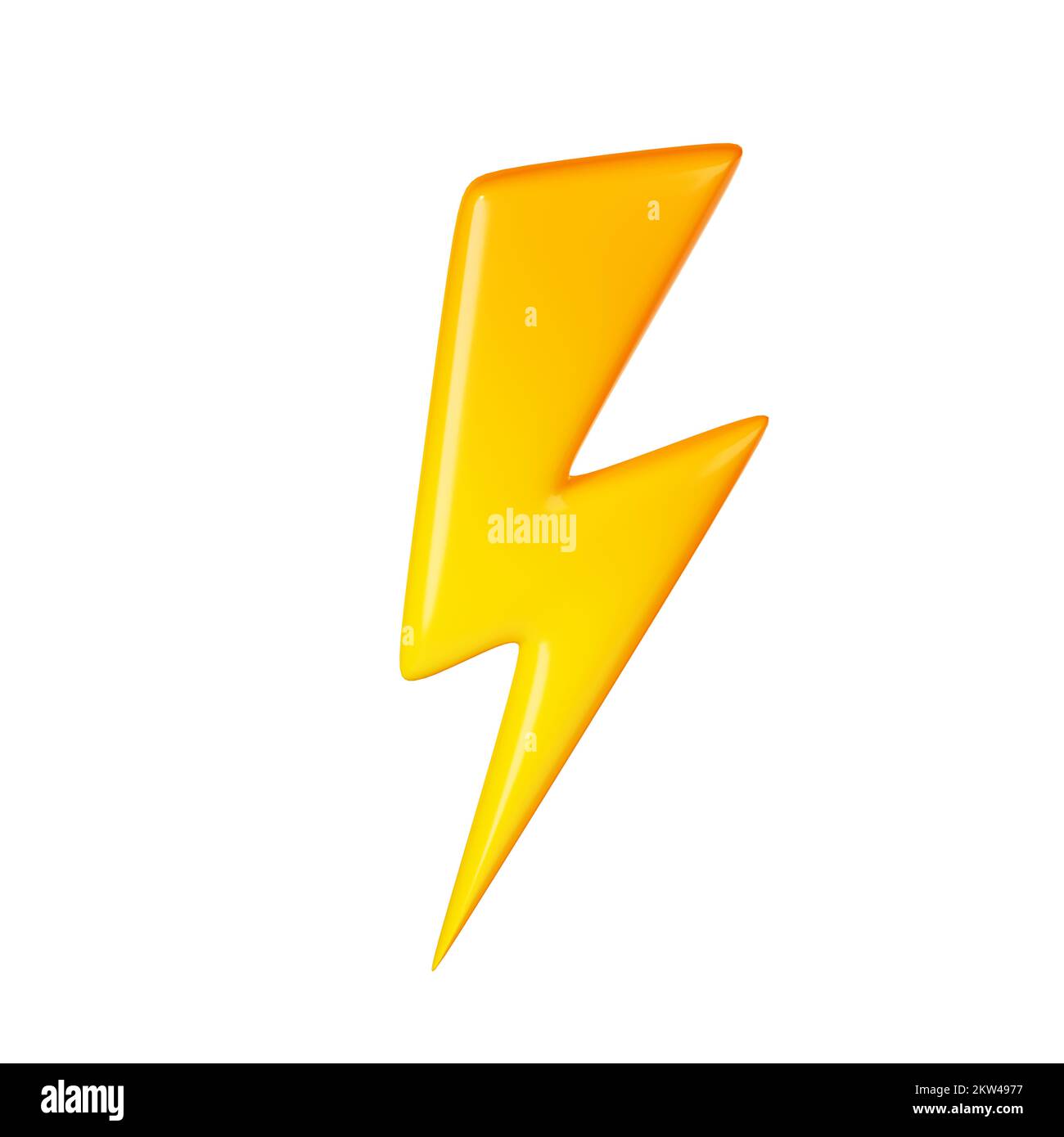 3D Flash de rendu, foudre, vente éclair jaune éclair éclair éclair ...