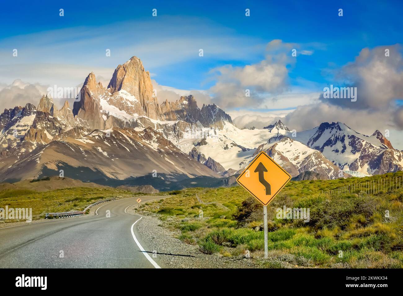 Route vers El Chalten, Fitz Roy, Patagonie Argentine, Los Glaciares ...