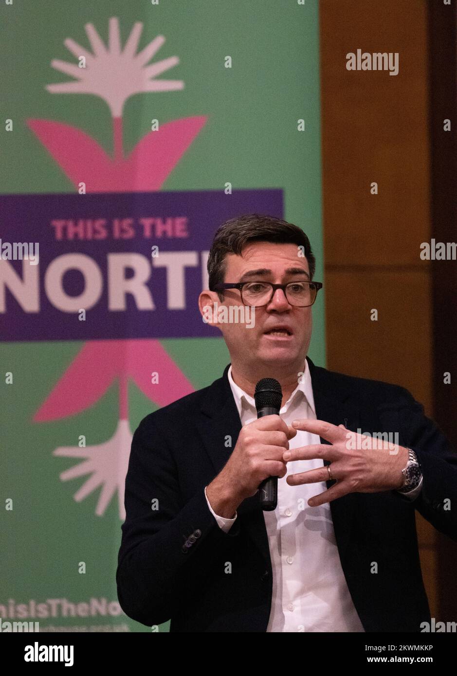 Manchester 30th novembre 2022, Andy Burnham (Manchester Mayor), à ce ...