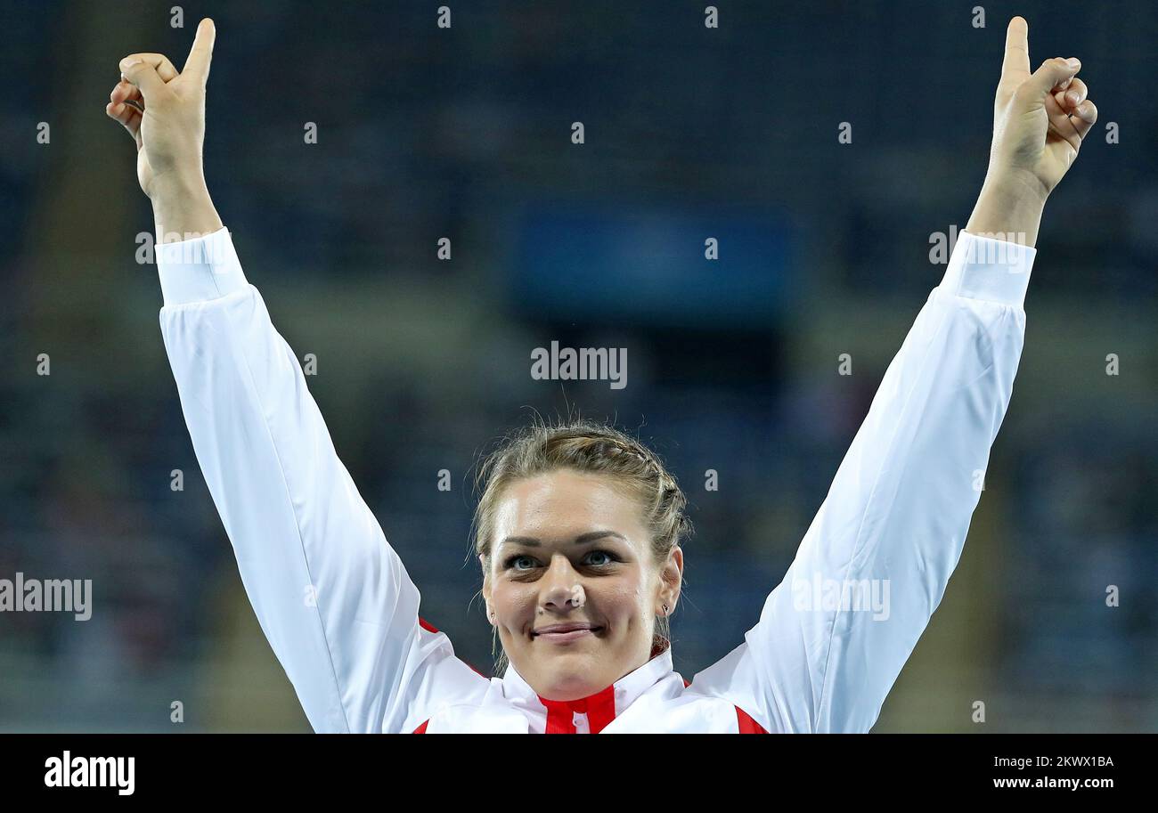 16.08.2016., Rio de Janeiro, Brésil - Sandra Perkovic, championne ...