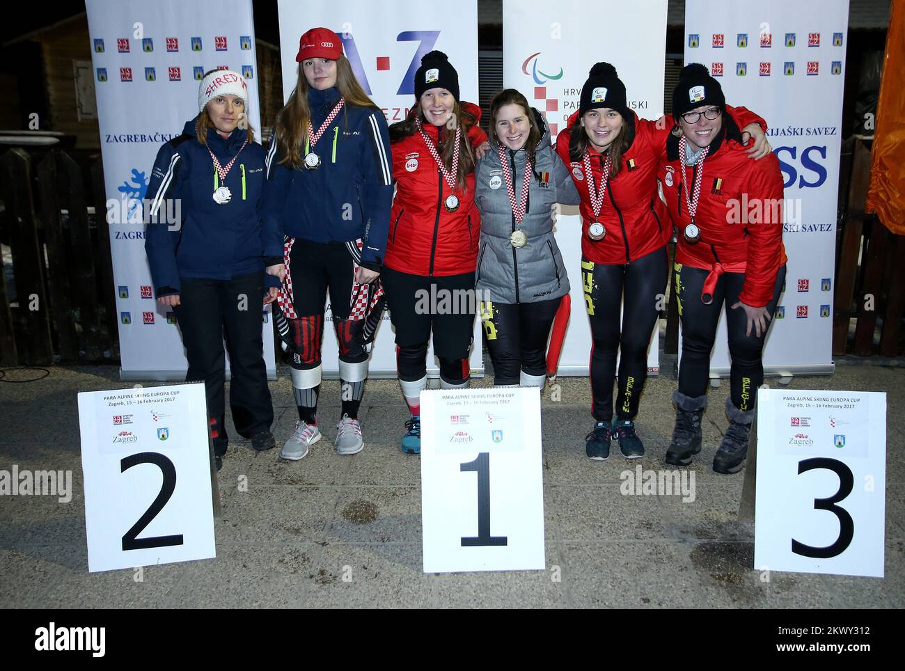 16.02.2017., Sljeme, Zagreb, Croatie - 2017 IPC Alpine ski Europa Cup ...