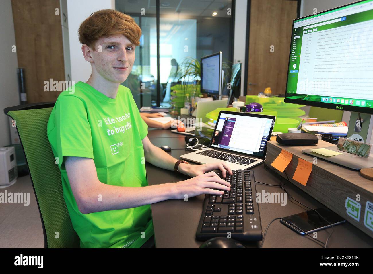 04.08.2017., Croatie, Osijek - Nicholas Johns-Davies est un jeune ...