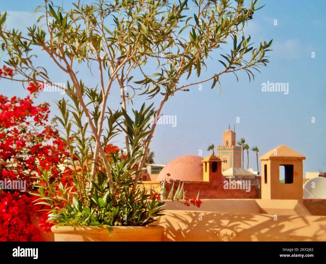 Morocco view from terrace Banque de photographies et d’images à haute ...