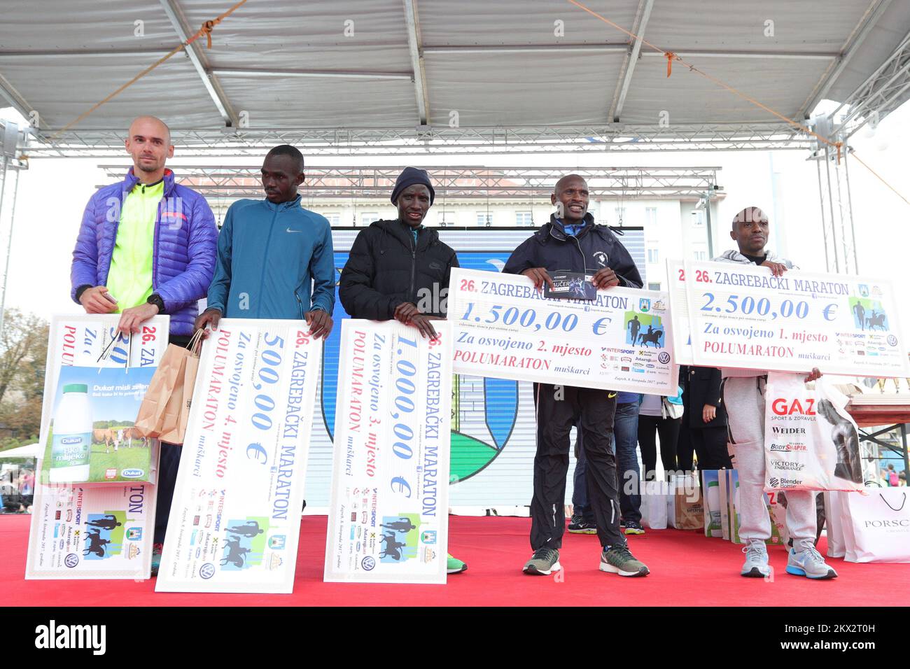 08.10.2017., Zagreb , Croatie - Marathon de Zagreb 26th . le Marathon ...