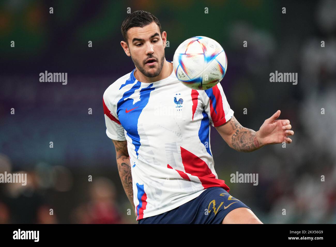 Doha, Qatar. 30/11/2022, Theo Hernandez de France lors de la coupe du ...