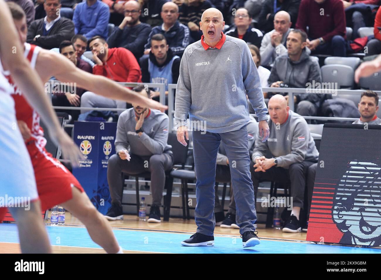 29.11.2018., Osijek, Croatie - qualifications de coupe du monde FIBA match entre la Croatie nad ...