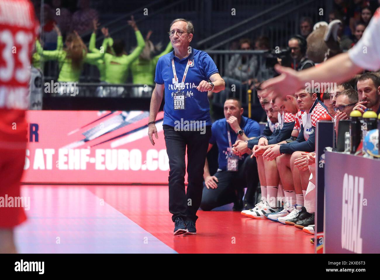 Sport team handball handball championnat d'europe lino cervar croatie ...